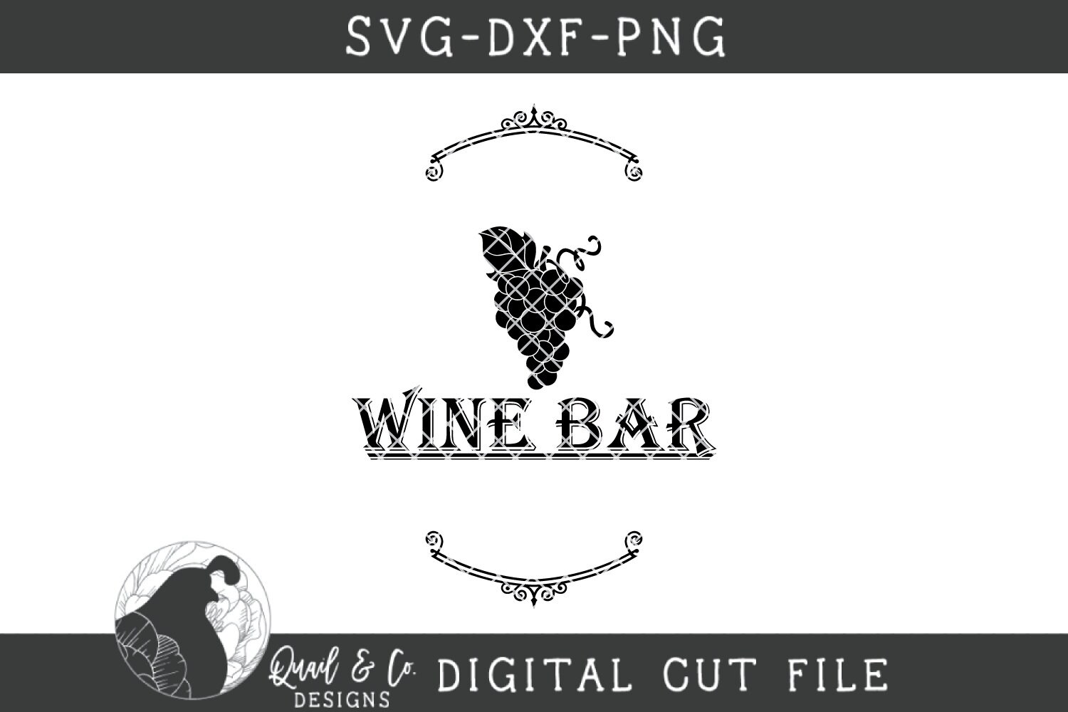 Round Wine Bar SVG Family Name Cut File Wine Tray Design - Etsy