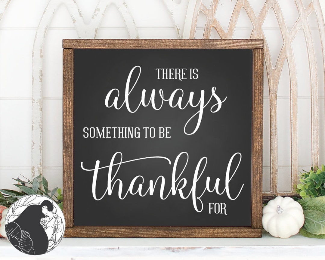 Thankful SVG: Fall Sign Cut File (digital Download) - Etsy
