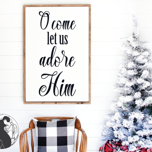 Oh Come Let Us Adore Him Svg - Etsy