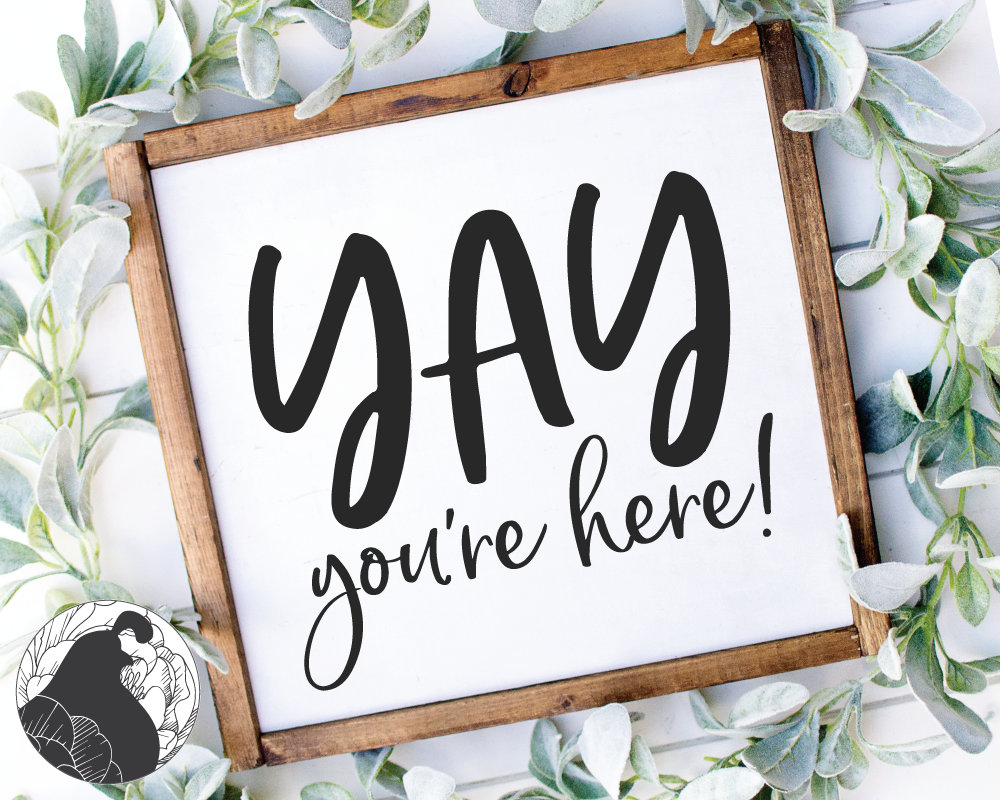 Yay You're Here SVG Welcome Svg Porch Cut File Entry - Etsy Canada