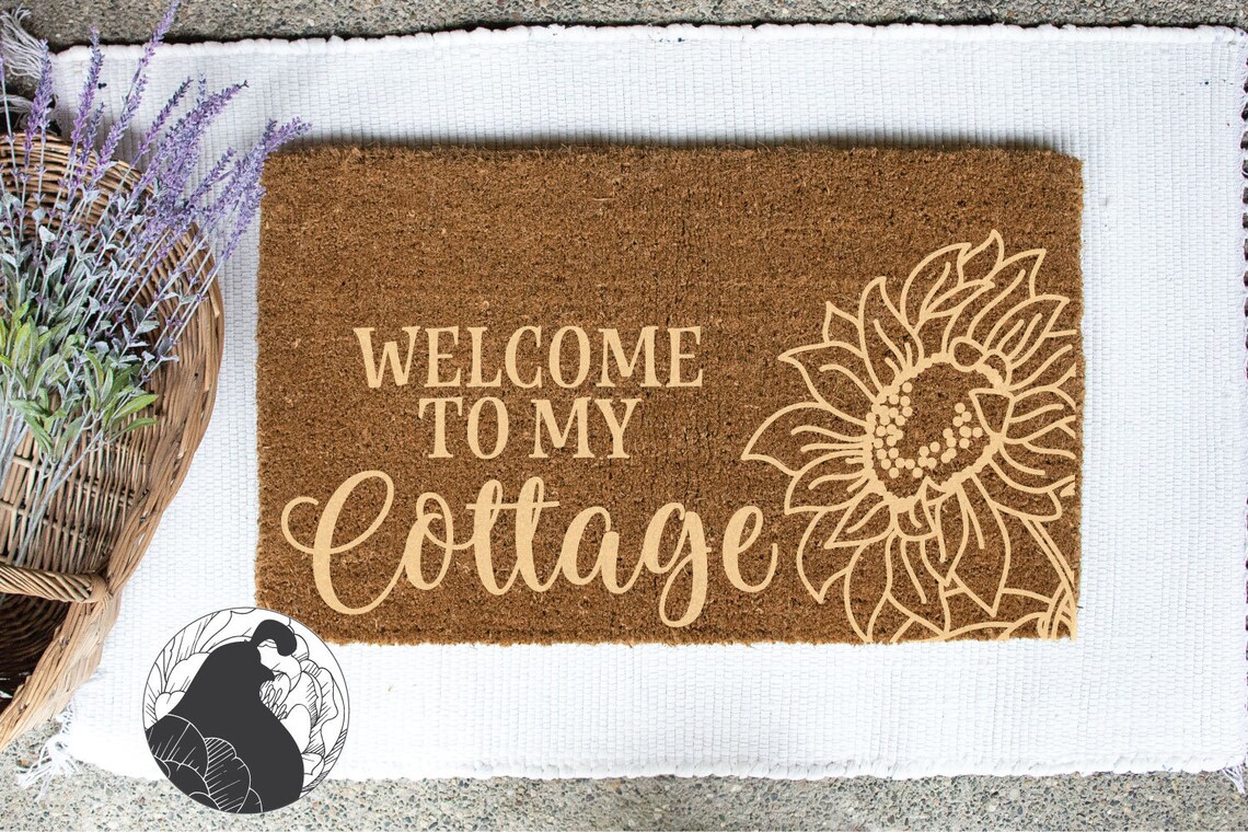 Welcome to My Cottage SVG Cottagecore Cut File Sunflower - Etsy