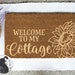 Welcome to My Cottage SVG, Cottagecore Cut File, Sunflower Design ...