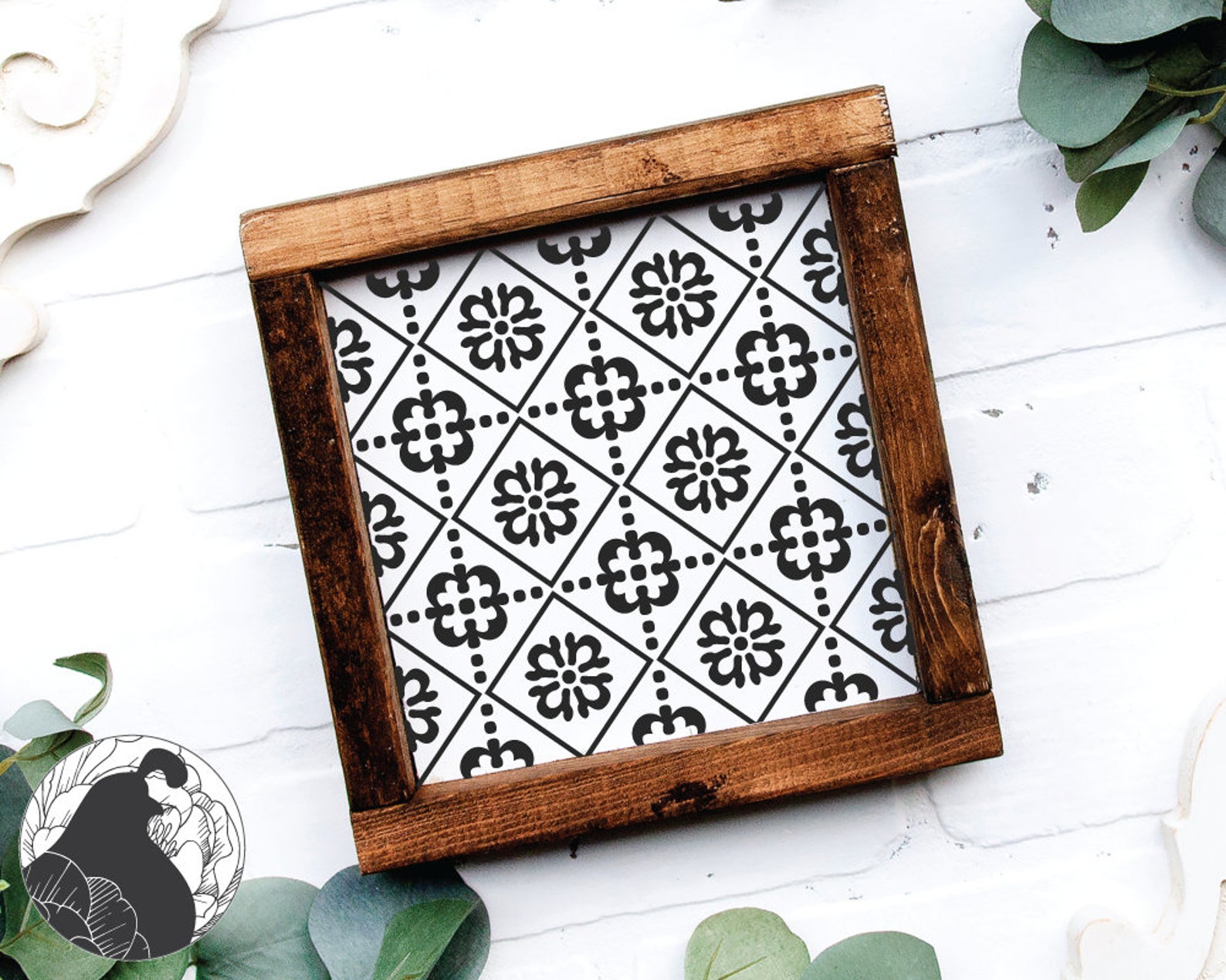 Mediterranean Tile SVG Farmhouse Tile Svg Geometric Cut - Etsy
