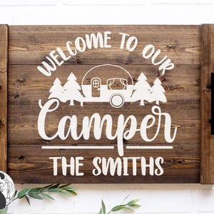 Welcome to Our Camper SVG: RV Sign Design (digital Download) - Etsy