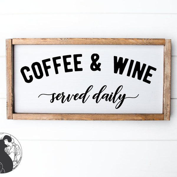 Coffee and Wine Bar Sign - Etsy