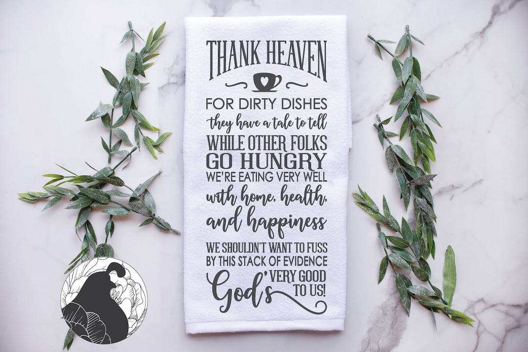 Kitchen Prayer SVG: Christian Quote, Kitchen Towel Design (digital ...