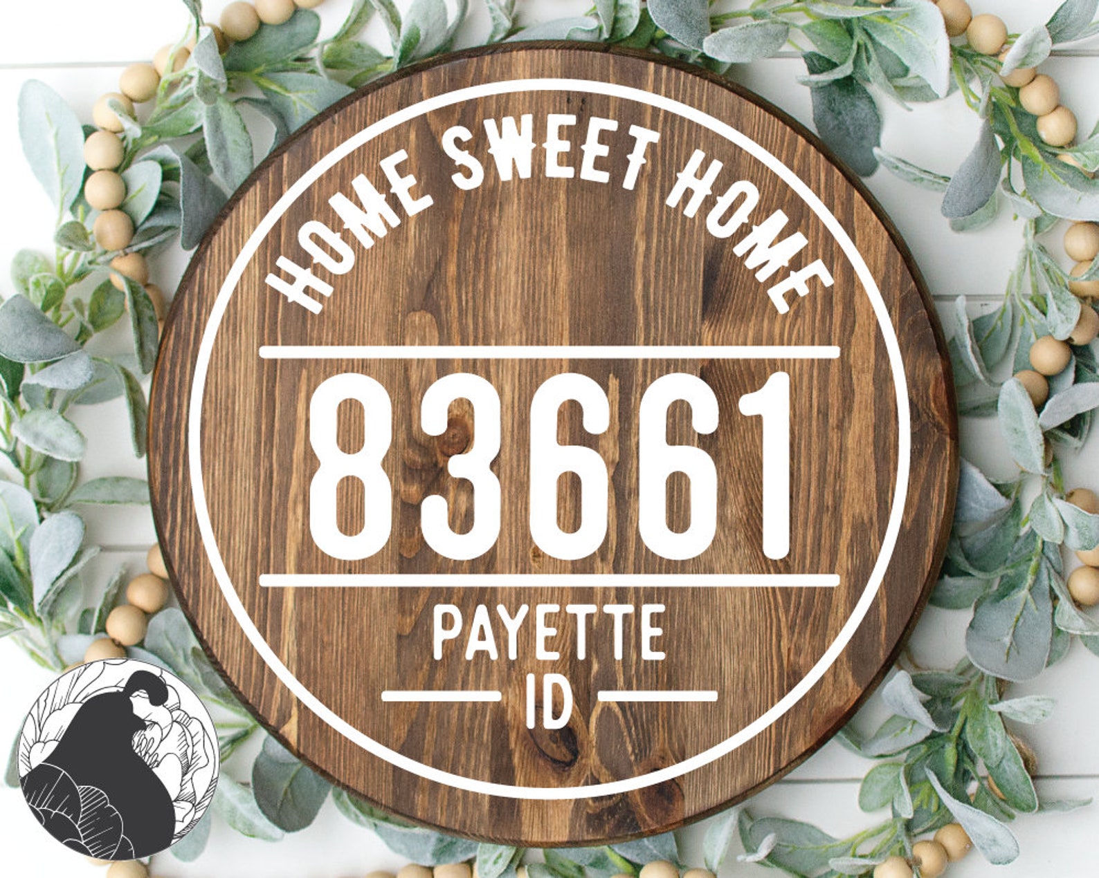 Zip Code Frame SVG: Home Sweet Home, Farmhouse Pillow Design (digital ...