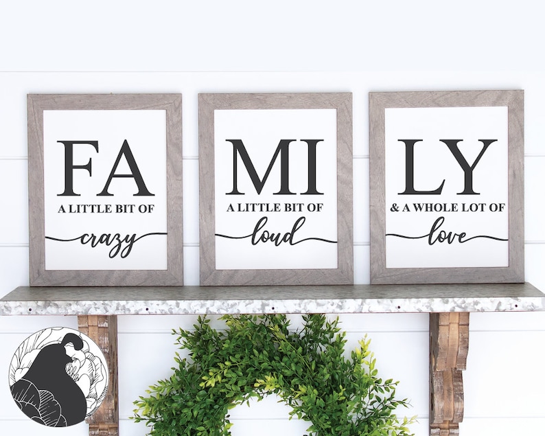 Farmhouse Family Sign SVG Set: Home Decor Cricut/silhouette Files ...