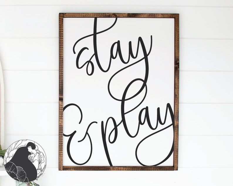 Stay and Play SVG Play Room Sign Svg Kids Room Cut File - Etsy