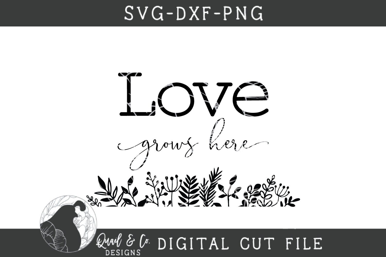 Love Grows Here SVG Love Cut File Valentine's Day Svg - Etsy
