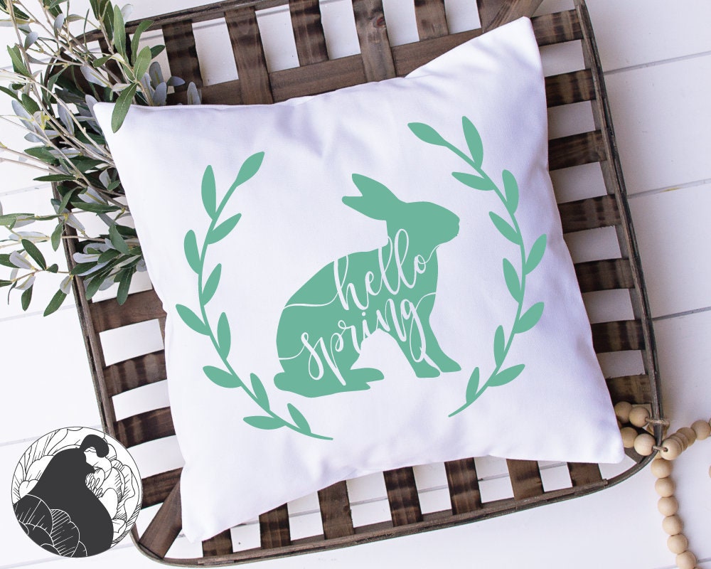 SVG Files Hello Spring Svg Rabbit Svg Easter Svg Spring - Etsy