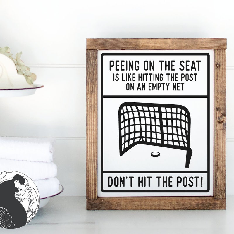 No Pee on Seat Sign - Etsy