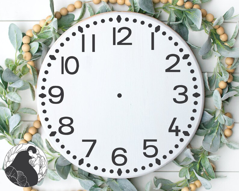 Courthouse Clock SVG Farmhouse Clock Svg Clock Face Cut - Etsy
