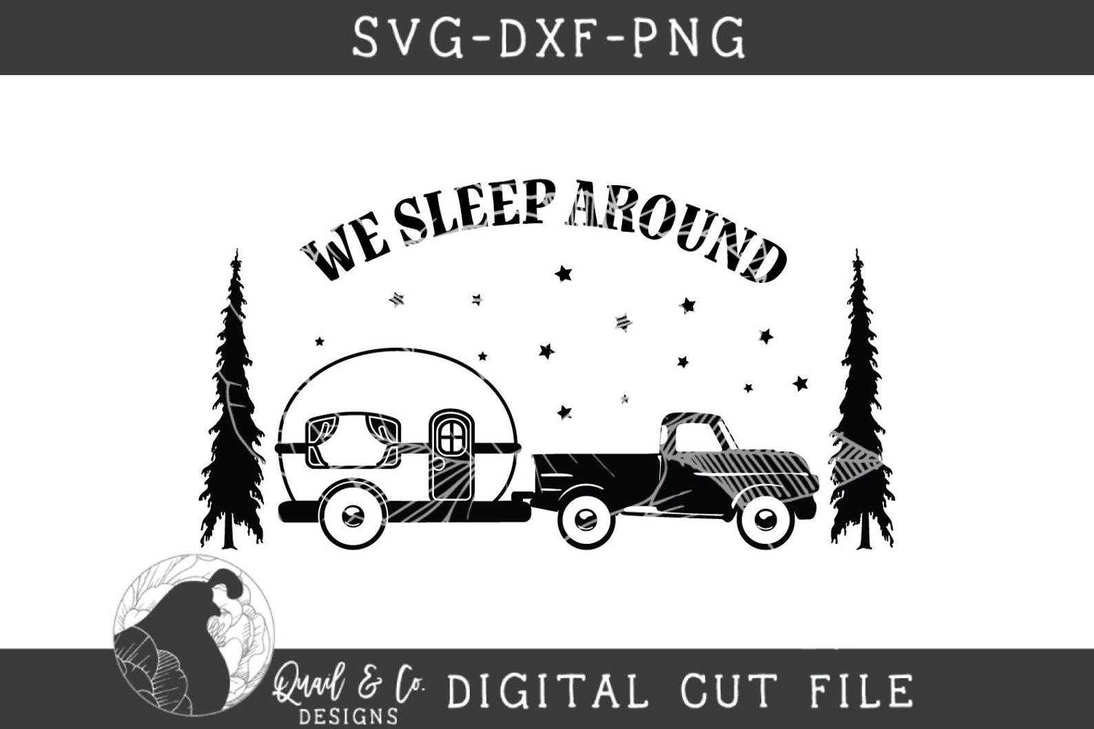 We Sleep Around SVG Camping Cut File Camper Svg Svg Vintage - Etsy