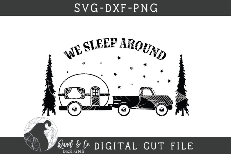 We Sleep Around SVG Camping Cut File Camper Svg Svg Vintage - Etsy