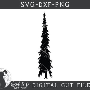 Skinny Pine Tree SVG, Christmas Tree Svg, Winter Svg, Sign Background ...