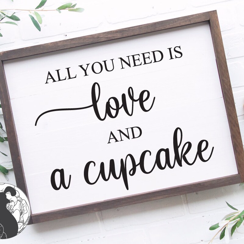 Cupcake Love Svg - Etsy
