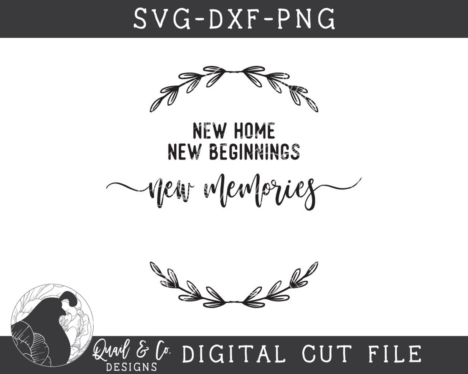 New Home SVG New Beginnings Svg Make Memories Svg Family - Etsy
