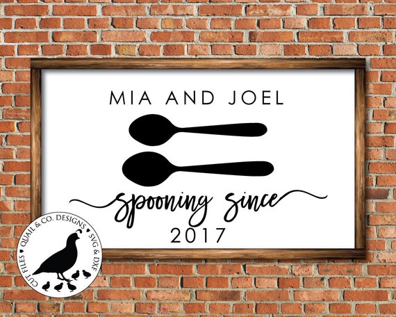 SVG Files Spooning Since svg Spooning svg Spoon svg | Etsy