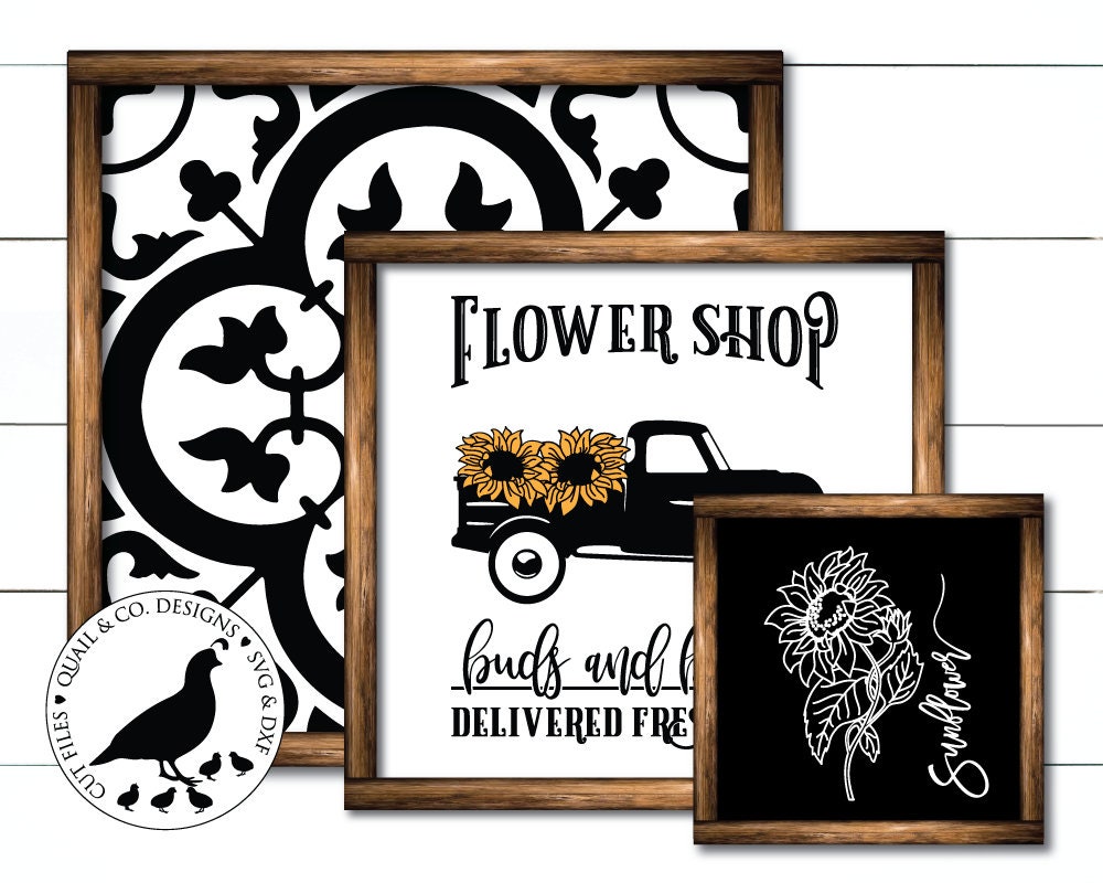 SVG Bundle Flower Shop svg Flower svg Sunflower svg | Etsy