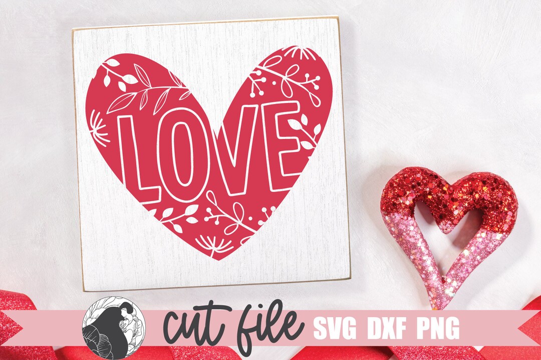 Love Heart SVG, Vintage Heart SVG, Floral Heart SVG, Valentine Shirt ...