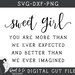 Sweet Girl SVG, Baby Girl Svg, Nursery Sign Svg, Cut File for Daughter ...