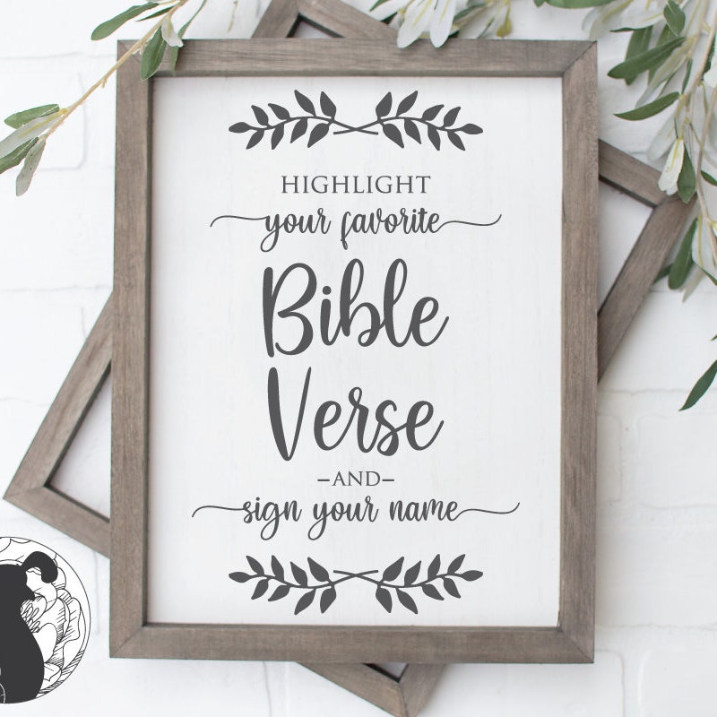 Highlight Your Favorite Bible Verse Sign - Etsy