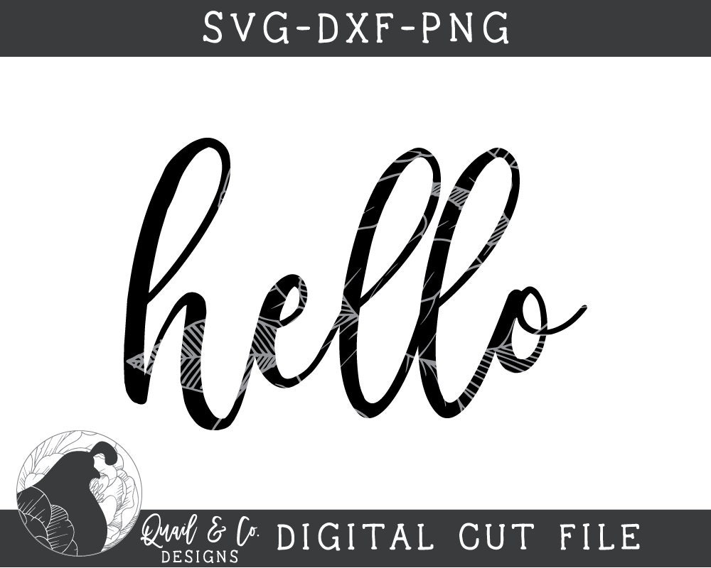 Svg Files Hello Svg Welcome Svg Farmhouse Svg Cut Files - Etsy