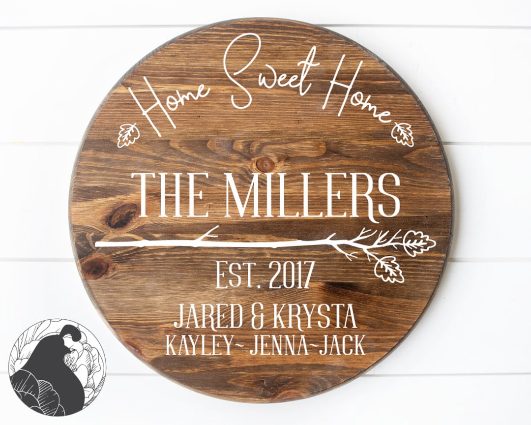 Home Sweet Home SVG, Family Name Sign Svg, Family Svg, Last Name Sign ...