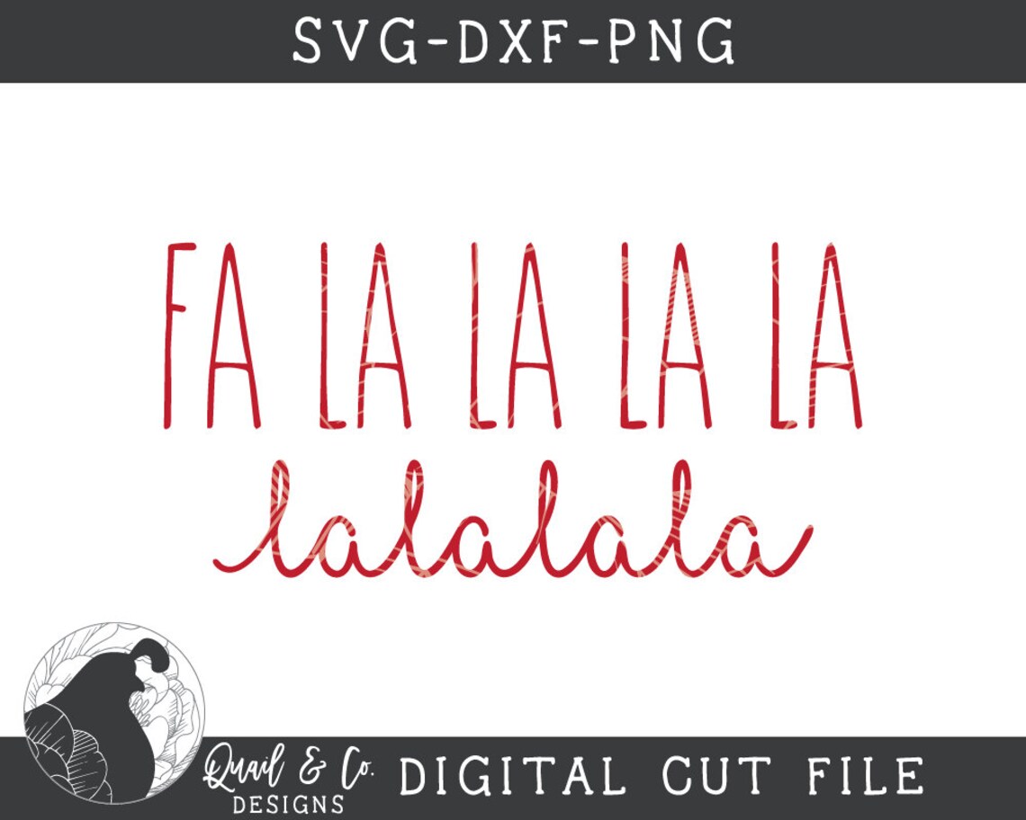 Fa La La La La SVG Christmas Sign Svg Holiday Svg Farmhouse - Etsy