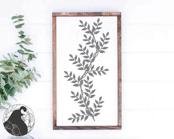Vine SVG Branch svg Botanical Sign svg Floral Cut File | Etsy