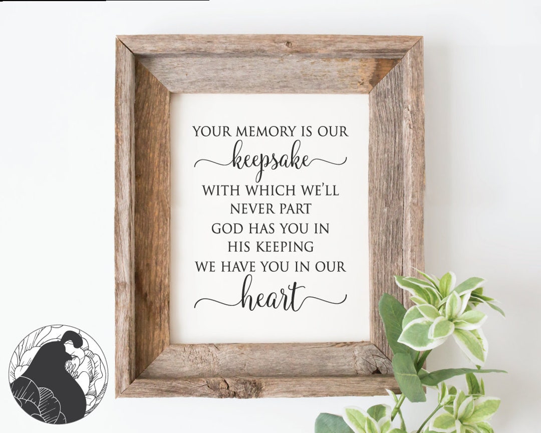 Svg Files, Memorial Svg, Memory Svg, Grief Svg, Sympathy Svg, Cut Files ...