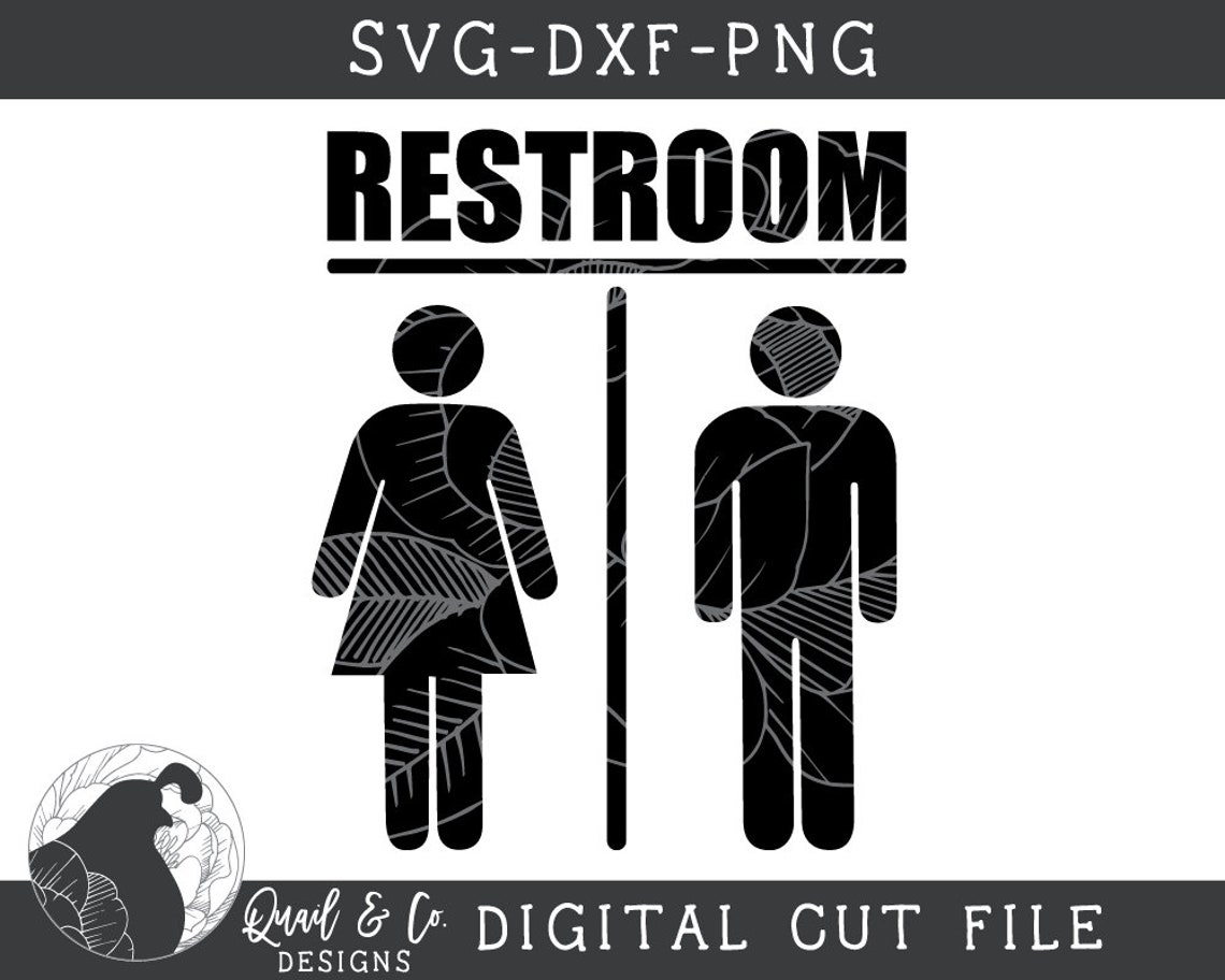 Restroom SVG Restroom Symbol svg Bathroom Sign svg Bathroom | Etsy
