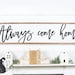 Always Come Home SVG, Home Sign Svg, Family Cut File for Oversized Wall ...