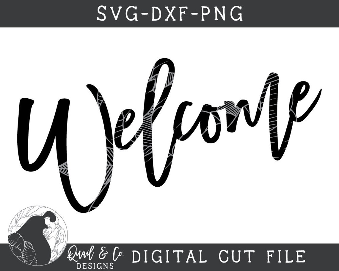 Welcome SVG Cut File for Oversized Wall Art Porch Sign Svg | Etsy