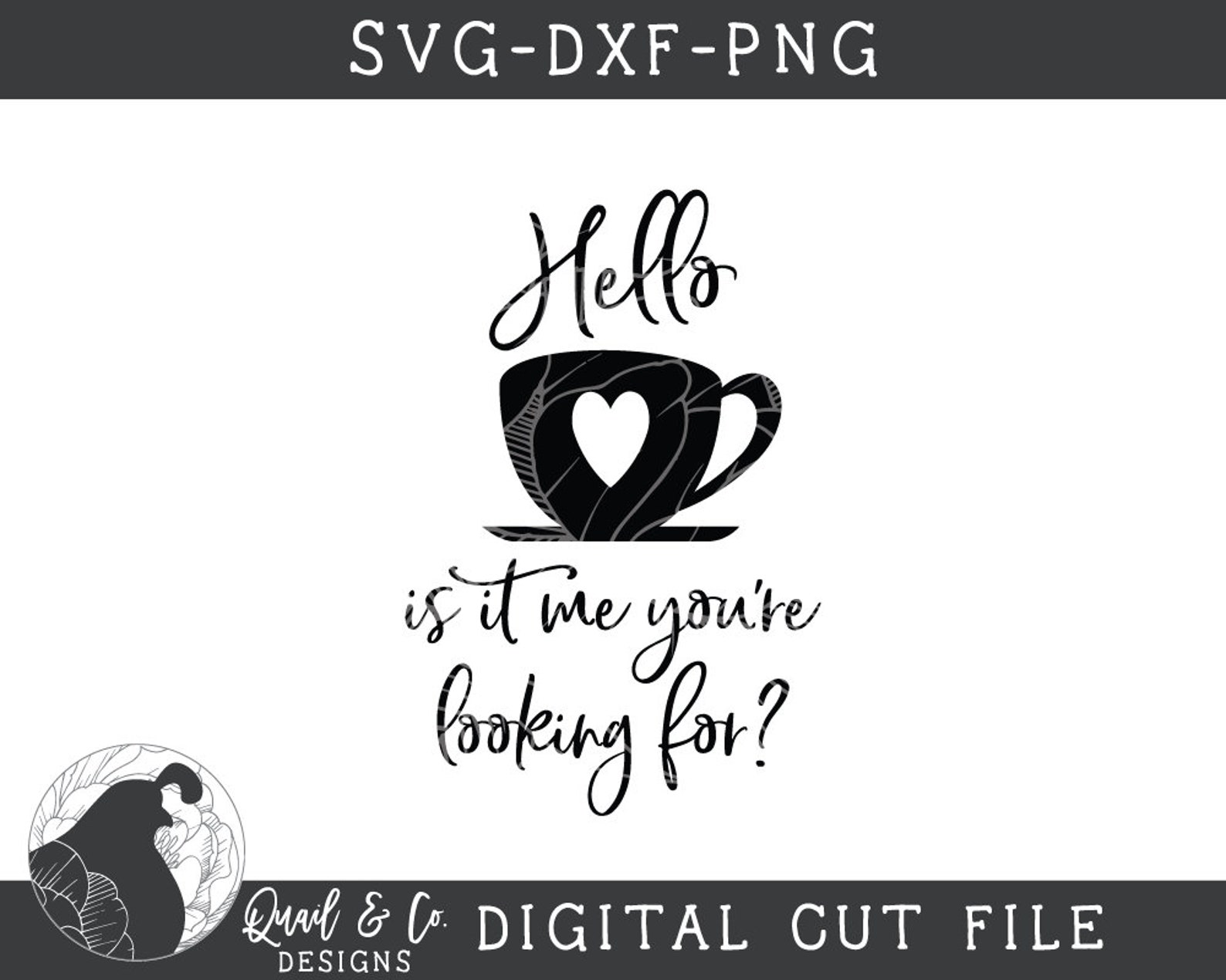 Hello Coffee SVG Coffee Cut File Coffee Bar Sign Svg | Etsy