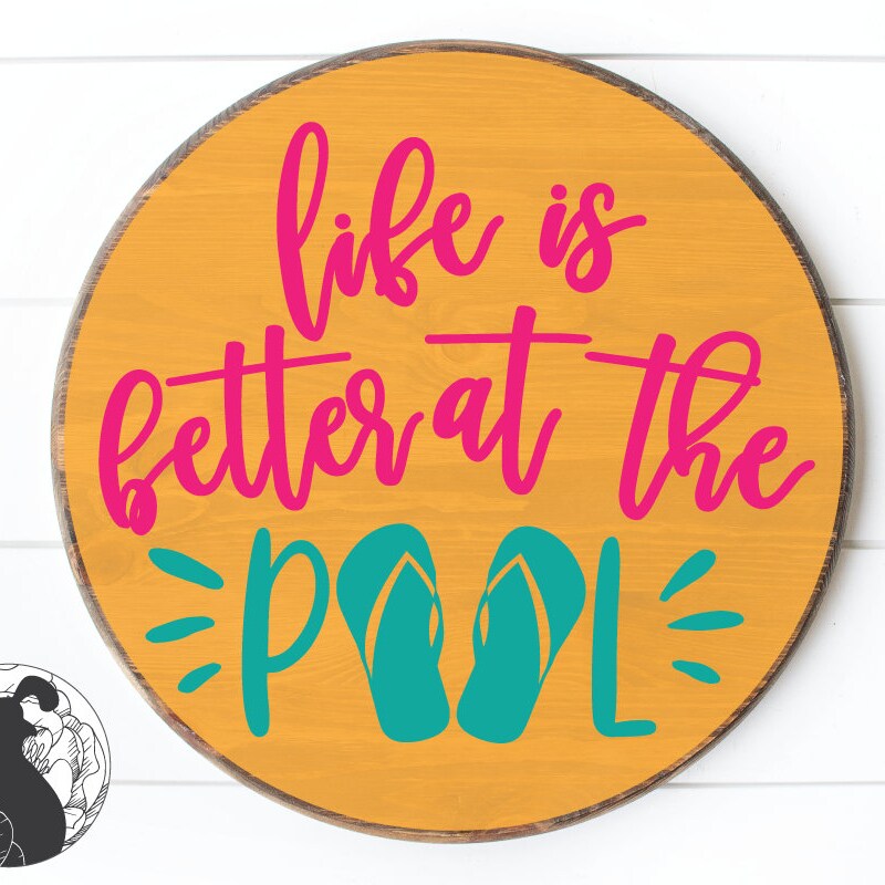 Pool Signs Svg - Etsy
