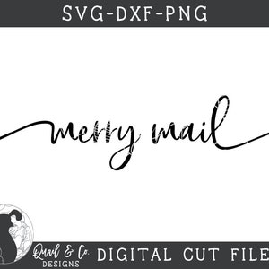 Merry Mail Svg, Christmas Mail Svg, Winter Sign Svg, Mail Holder Svg ...