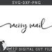 Merry Mail Svg, Christmas Mail Svg, Winter Sign Svg, Mail Holder Svg ...