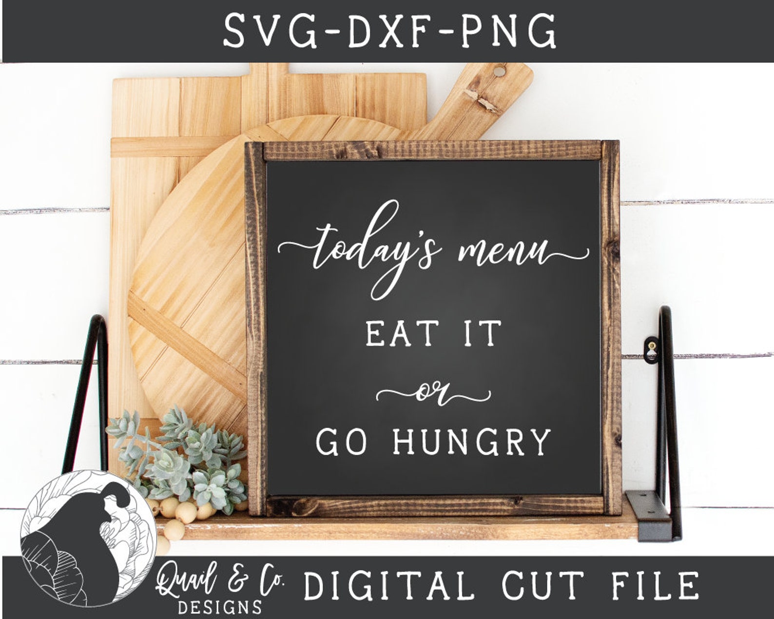 Svg Files Today's Menu svg Eat It or Go Hungry svg Menu | Etsy
