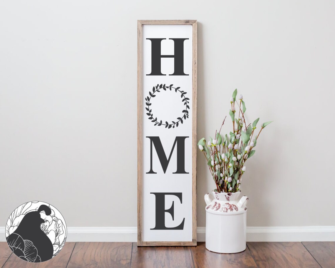 Vertical Home Svg Home Svg Wreath Svg Family Svg SVG for - Etsy