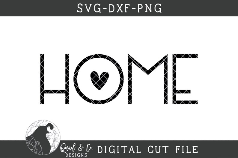 Home With Heart SVG Home Cut File Farmhouse SVG Farmhouse - Etsy
