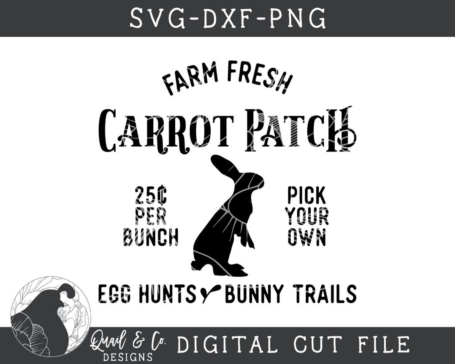 Carrot Patch SVG Bunnies Svg Spring Sign Svg Easter Cut - Etsy