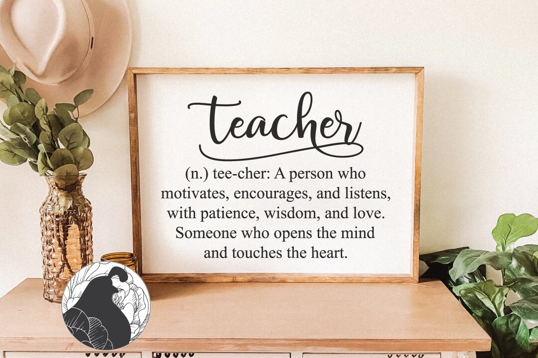 Teacher Definition SVG, Teaching Quote, Teacher Gift, Teacher ...
