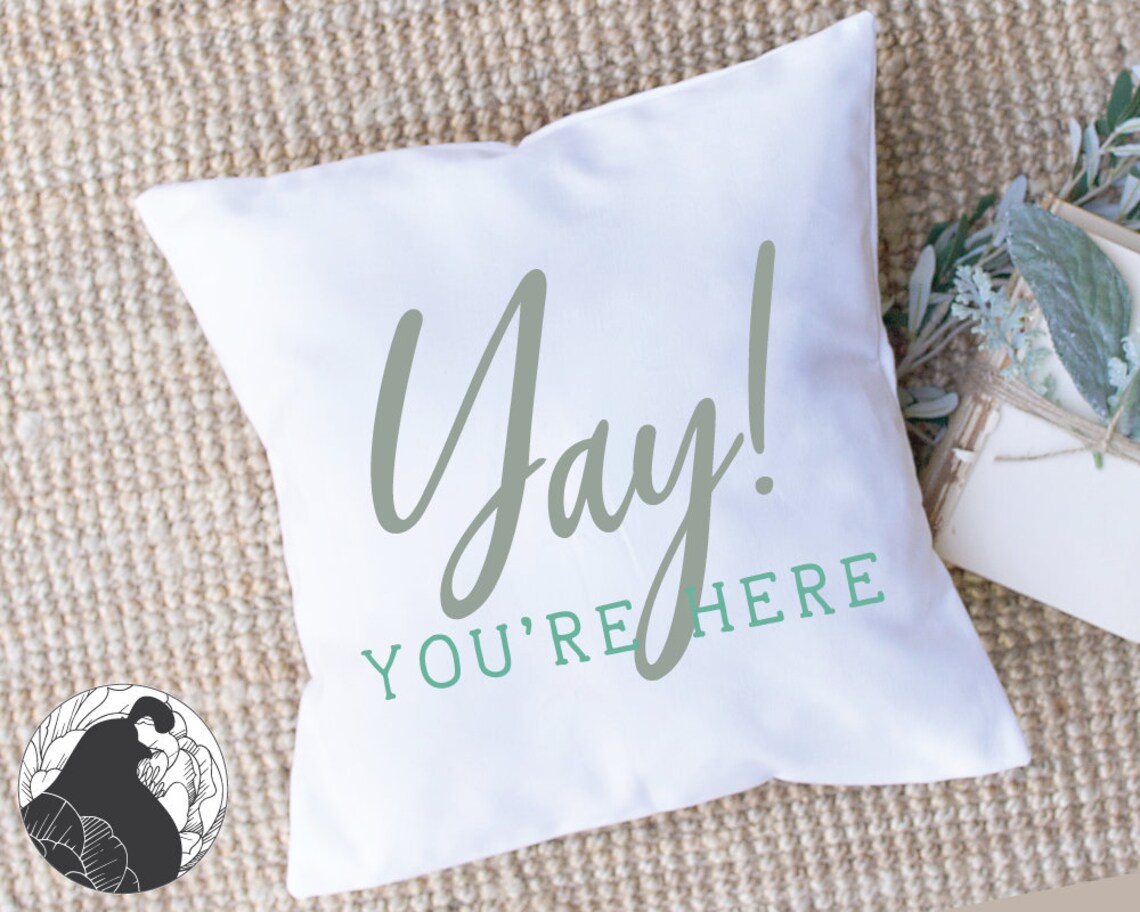 Yay You're Here SVG Doormat Cut File Doormat Quote - Etsy