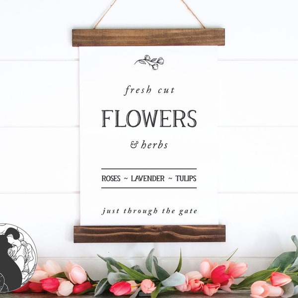Fresh Cut Flowers Sign - Etsy