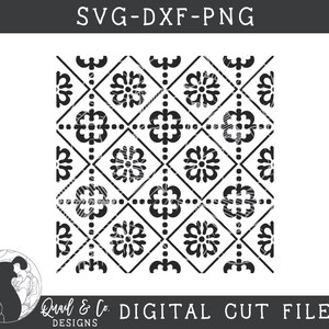 Mediterranean Tile SVG, Farmhouse Tile Svg, Geometric Cut File, Tile ...