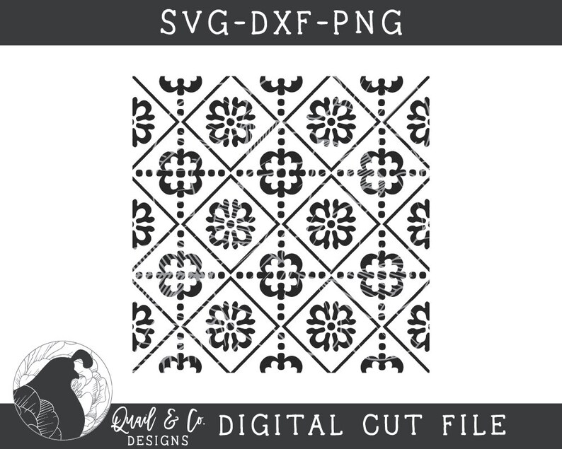 Mediterranean Tile SVG Farmhouse Tile Svg Geometric Cut - Etsy