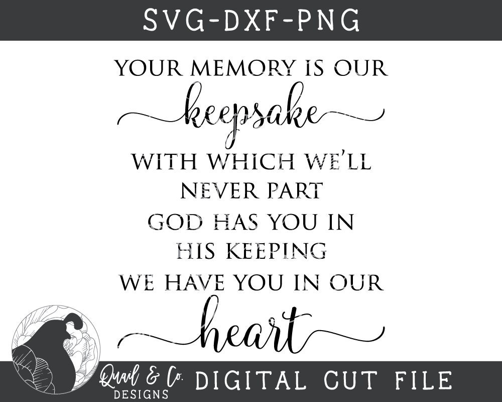 Svg Files Memorial Svg Memory Svg Grief Svg Sympathy Svg - Etsy