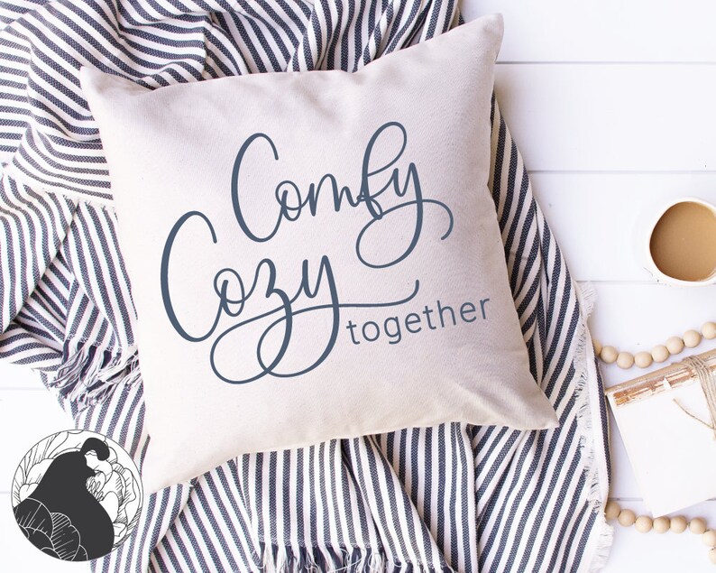 Comfy Cozy Together SVG Couples Cut File Couples Quote svg | Etsy